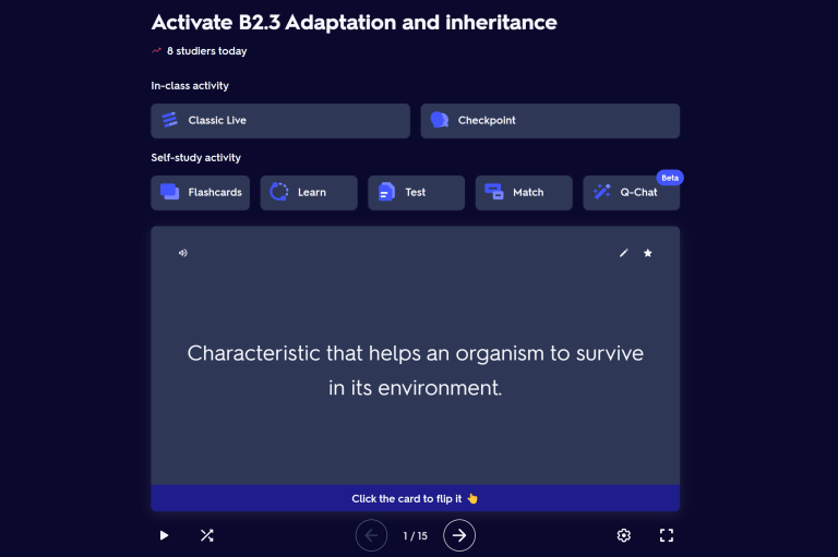 KS3 Science Activate Book 1 and 2 – Quizlet Flashcard Links – Practical ...