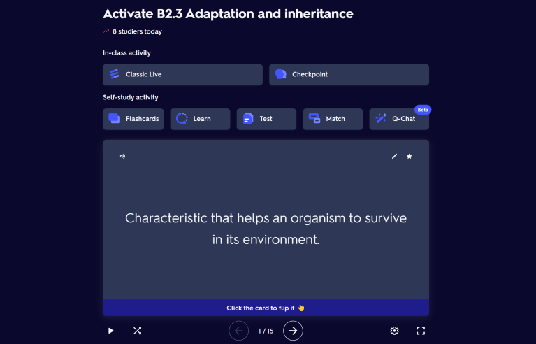 KS3 Science Activate Book 1 and 2 – Quizlet Flashcard Links – Practical ...